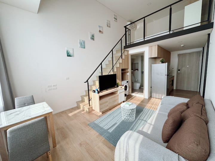 87、on Nut站 5012空中花园酒吧 游泳池豪华公寓 - Phra Khanong