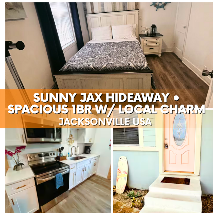 Sunny Jax Hideaway • Spacious 1br W/ Local Charm - Neptune Beach, FL