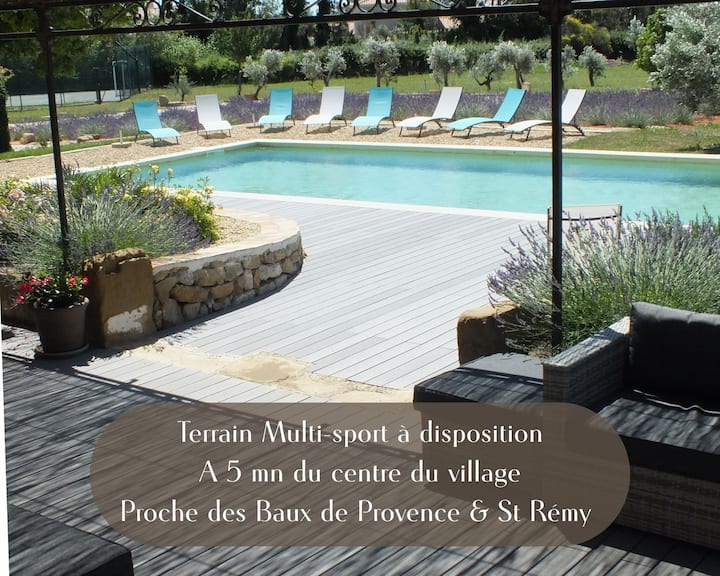 Mas Provençal Climatisé Piscine Terrain Multisport - Eygalières
