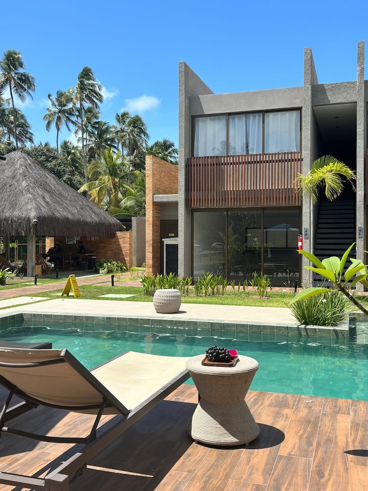 Villa Naluri-casa Auati - 2 Suítes Com Vista Mar - Japaratinga