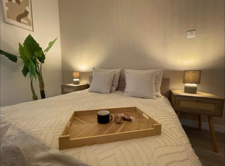 L'écrin Ivoire - Confort & Productivité - Terrasse - Brive-la-Gaillarde