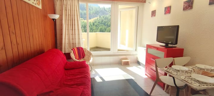 Studio 4 Front De Neige à Côté De La Télécabine - Isola