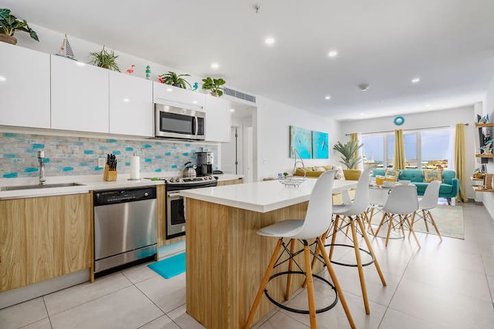 Modern Oceanview Retreat At Downtown Oranjestad - Aruba