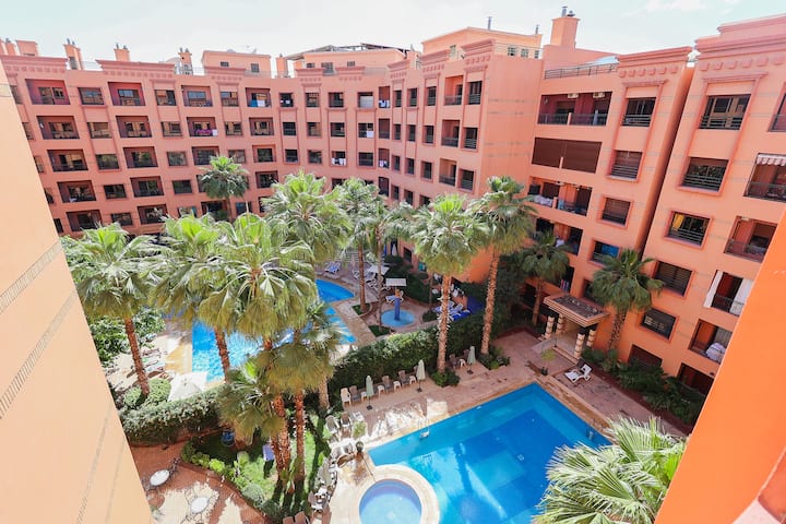 Elegant 2br In Hivernage | Pool & Private Parking - Marrakech