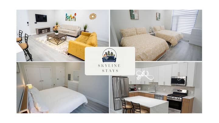 Luxe 2br Apartment 40 Min Nyc/american Dream For6. - 호손
