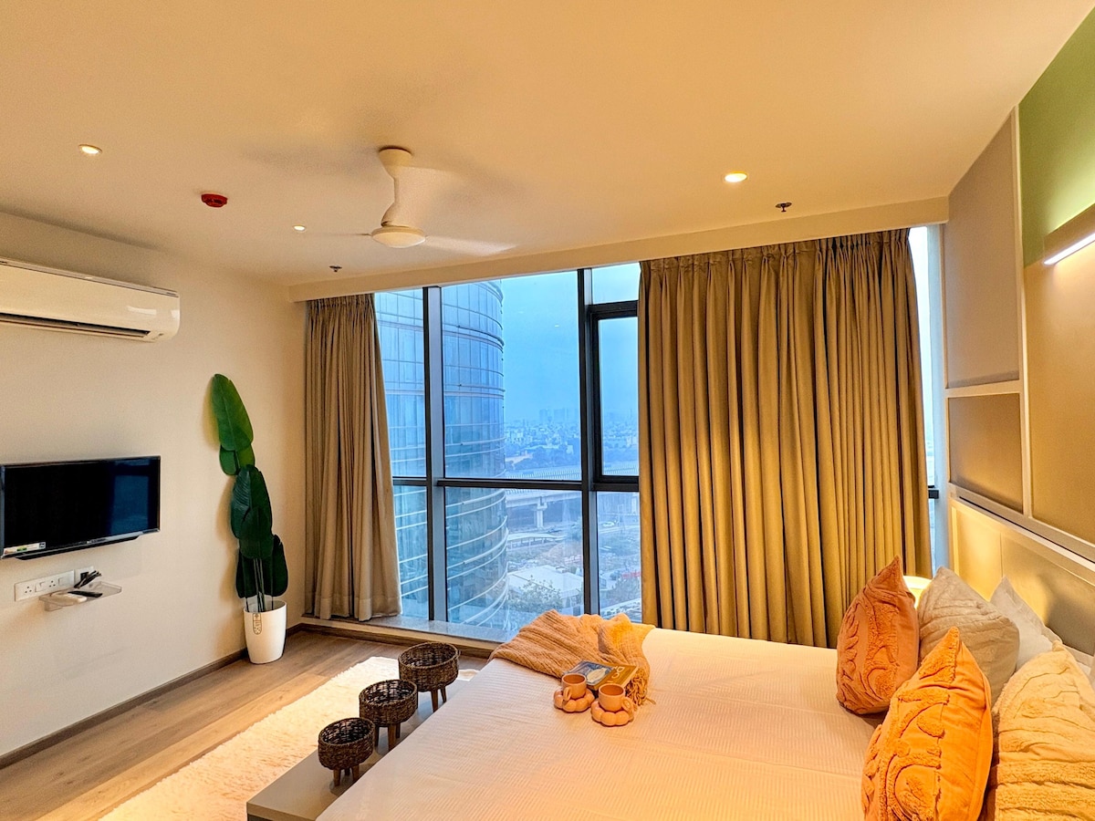Studio confortable | Lumineux, soigné et bien connecté - Appartements à louer à Gurugram ...