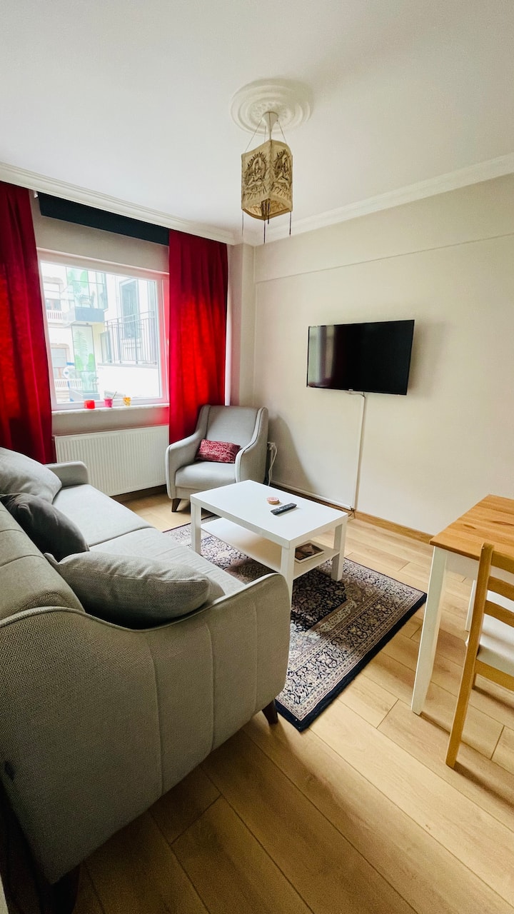 Central&quiet 1+1 Apartment Fast Wi-fi Work&travel - Beyoğlu