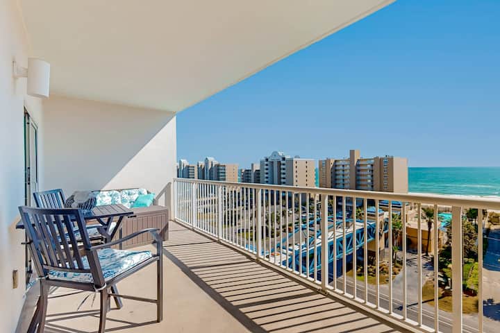 2 Br Gulf-front Condo With Shared Pool & Gym - Gulf Shores Beach