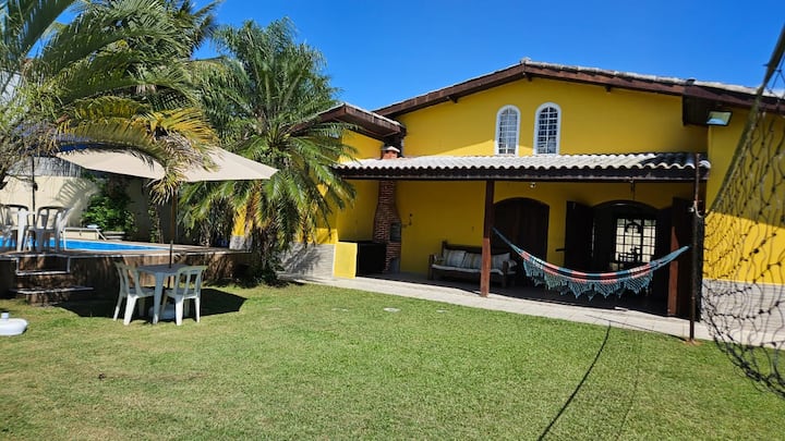 Casa Com Piscina A 300m Da Praia De Massaguaçu - Caraguatatuba