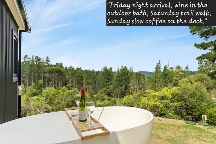 Peaceful 2br Guesthouse + Outdoor Bath At Waimauku - Kaukapakapa