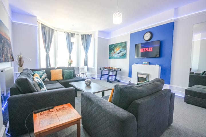 Spacious|4beds|sleeps6|freeparking - Folkestone