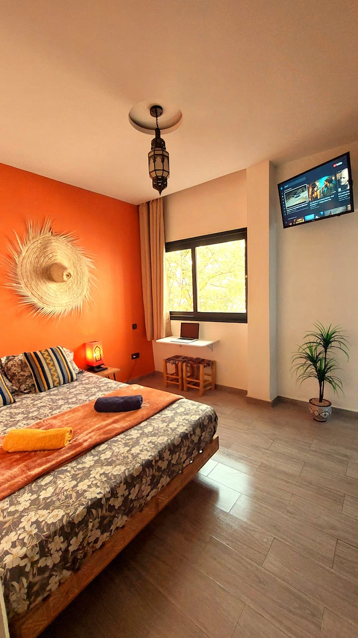 Berbère Studio Centre Ville - Plage 5min à Pied. - Agadir