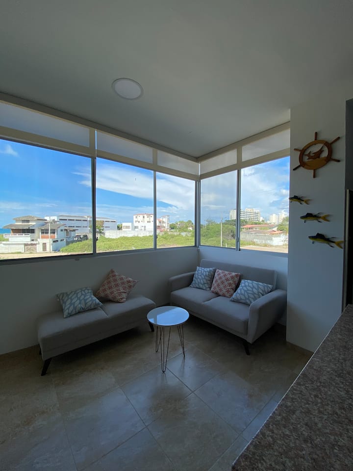 Hermoso Depa En Condo Privado Con Piscina Parqueo - Salinas
