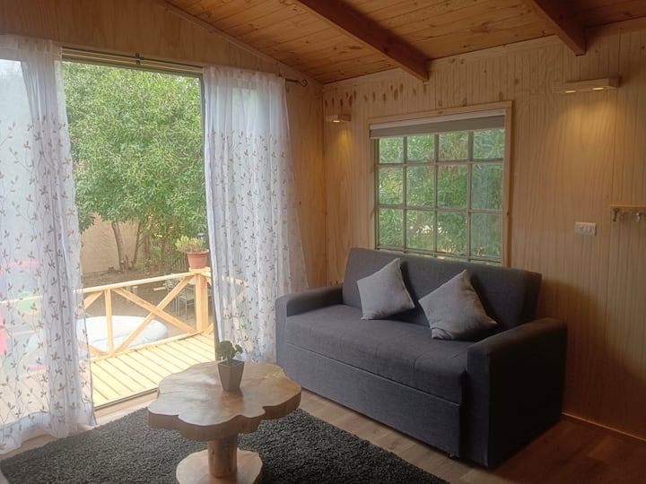 Cabaña La Escondida Con Jacuzzi, Para 8 Personas - El Tabo