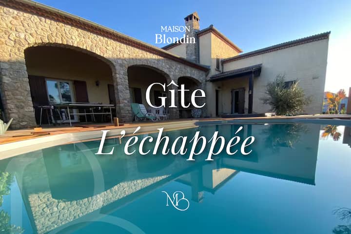 Gite Vallon Pont D’arc, Piscine, Jacuzzi, 13 Pers - Vallon-Pont-d'Arc