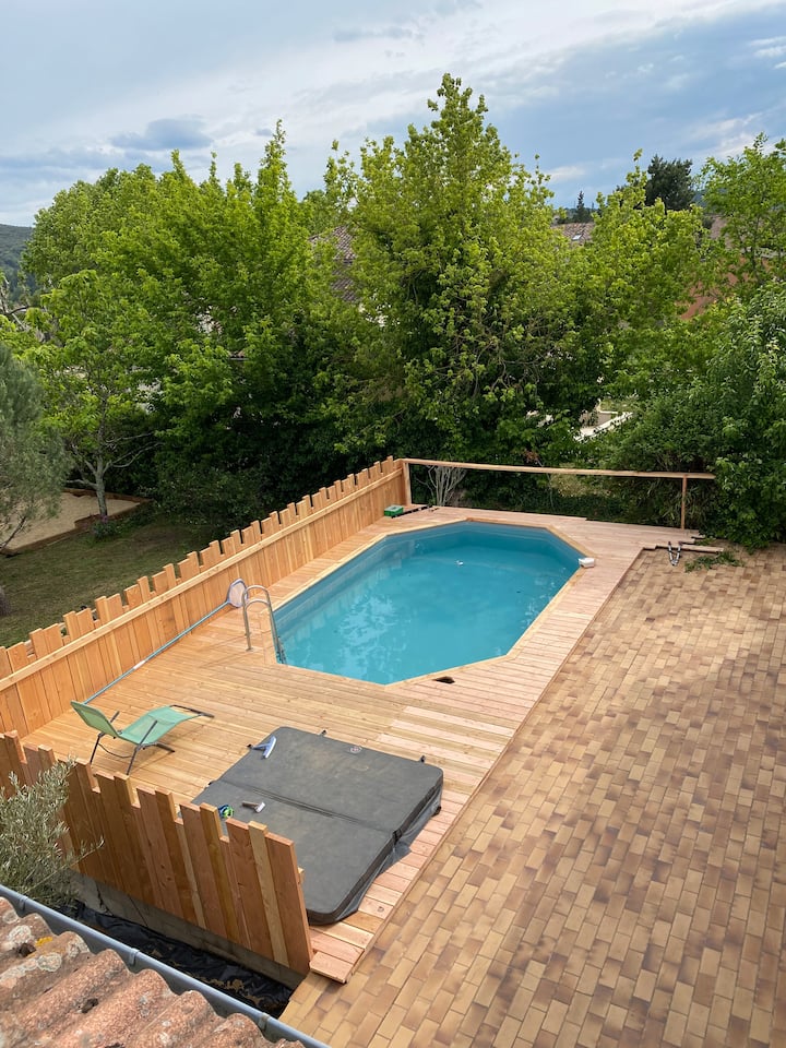 Villa Centre Vallon Piscine - Vallon-Pont-d'Arc