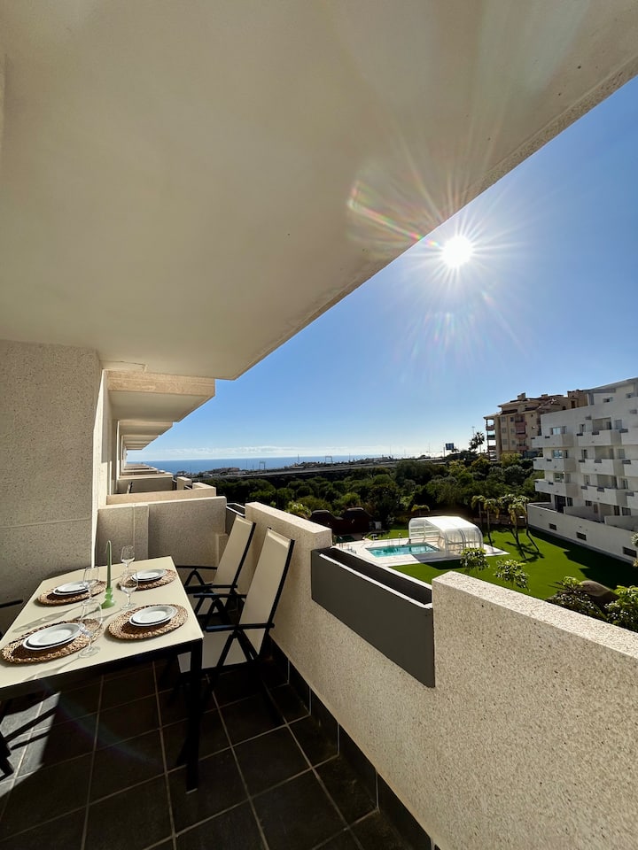 Sea View Apt W/ Terrace + Spa & Gym - La Cala de Mijas