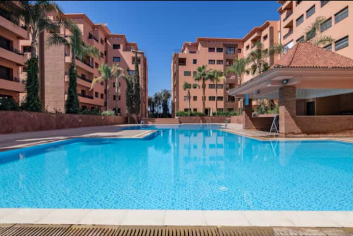Centre Ville, Belle Piscine & Résidence Sécurisée - Marrakesh