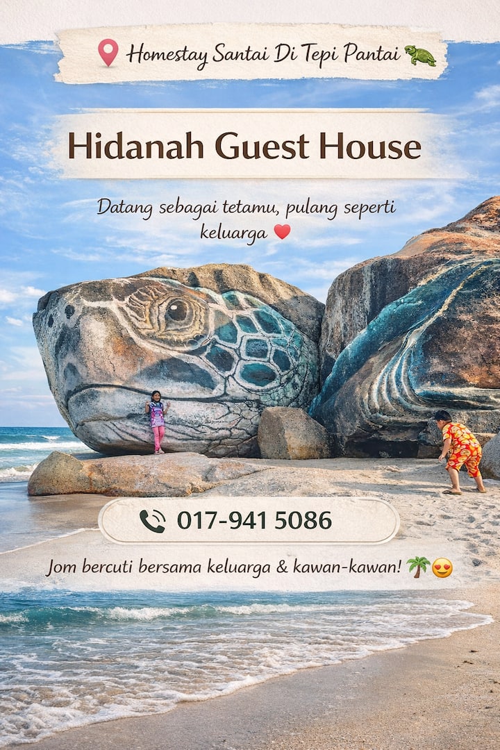 Hidanah Seaview Homestay Pantai Pelindung - Kuantan