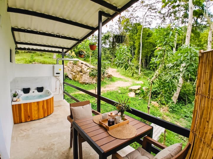 Cabin In La Mesa With Private Jacuzzi And Campfire. - San Antonio Del Tequendama