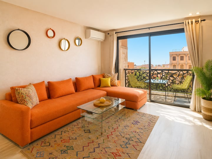 Appartement 1ch Balcon Parking Guéliz - Marrakech