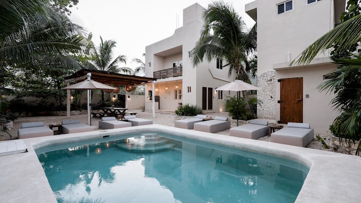 Double Villa Oasis, 8 Br, 20 Ppl, Pool, Concierge - Yucatán