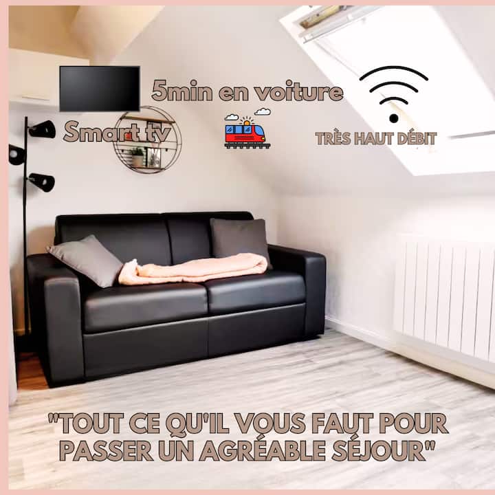 Magnifique Studio Wifi + 5min Du Centre Ville - Valenciennes