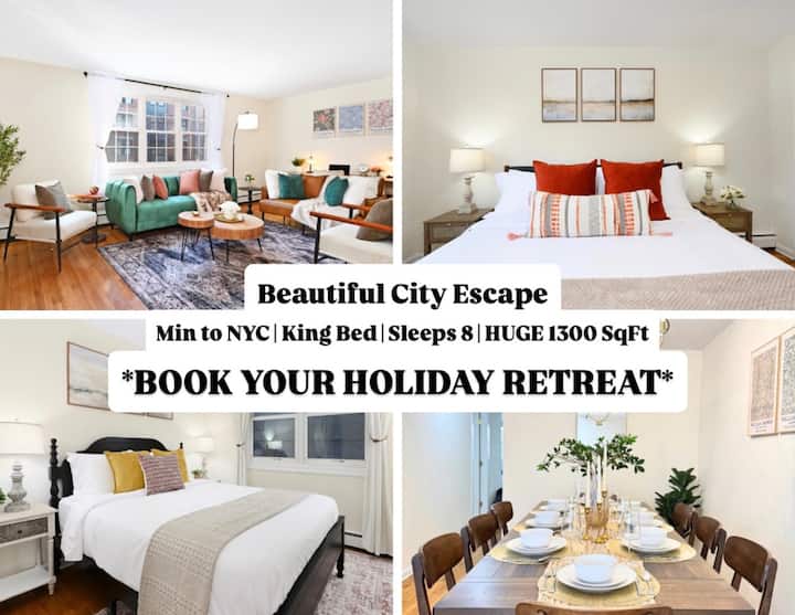 Beautiful+cozy 3br Mins To Nyc W/king Bed Slps 8 - Jersey City, NJ