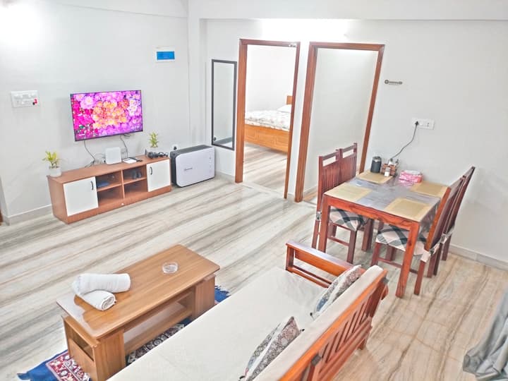 Modern 2bhk•ac•wifi•parking | Nirmal Heights 102 - ラーンチー