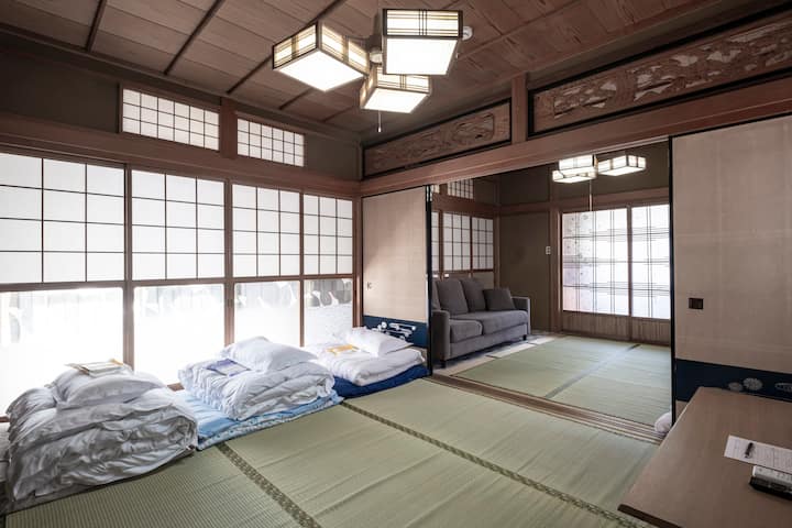 犬が主役、安曇川まで5分、一棟貸し民泊huru駐車場2台付き自然豊か、鮎釣り、川遊び - Shiga