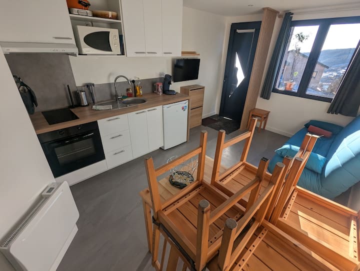 Studio Cabine Pour 4p Avec Wifi - Chambon-sur-Lac