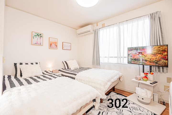 京成小岩駅から徒歩5分/成田空港60分/早朝チェックイン可/ベッド2台/wifi/2人利用に最適 - 마쓰도시