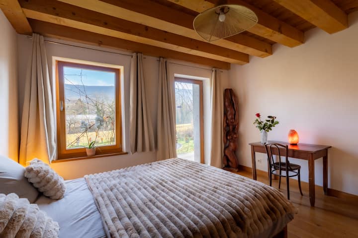 Chambre Double Avec Terrasse, 15 Minutes De Genève - Neydens