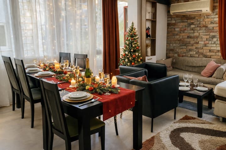 6 Kişilik Geniş ŞıK Daire Tam Donanımlı Merkezi - Bornova