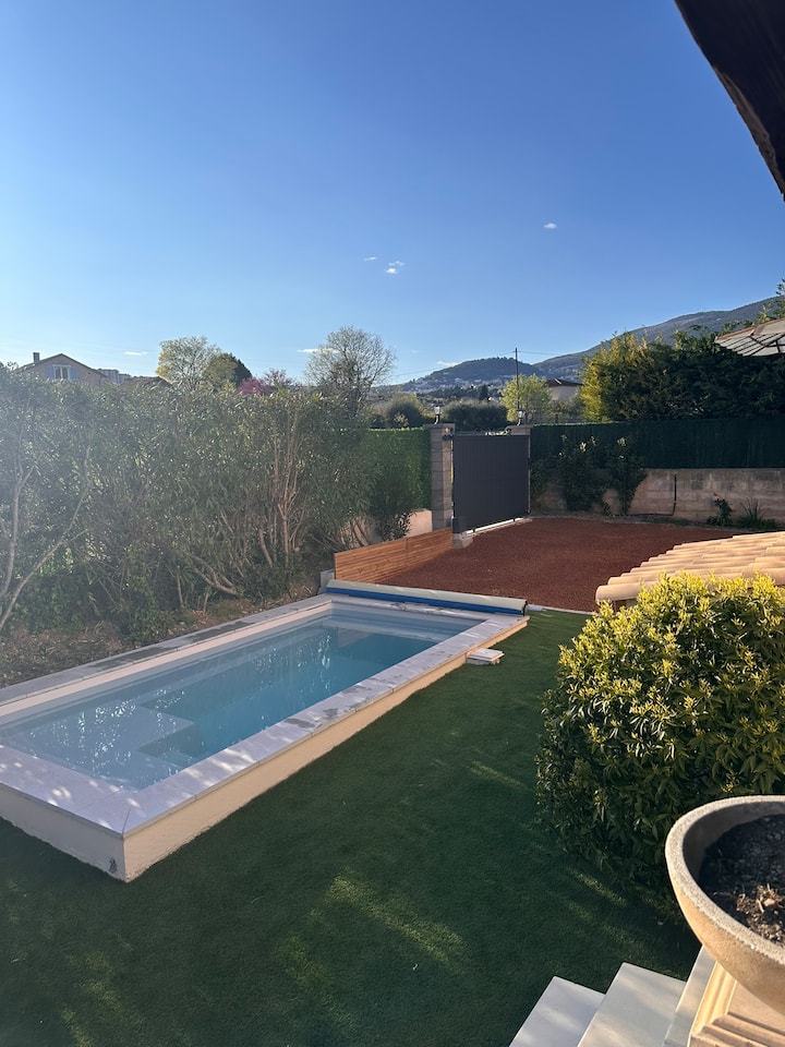 Maison 6 Pers Piscine Privée Et Extérieur Au Calme - Opio