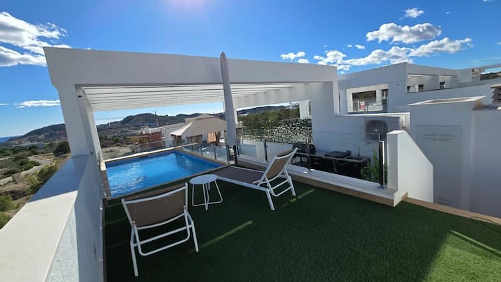 Beautiful Sea View Apartment With Private Pool - Guadalest