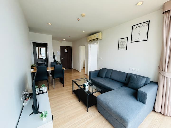 Suite 2bd Close To Donmuang&sky Train Max4guests - Thailand