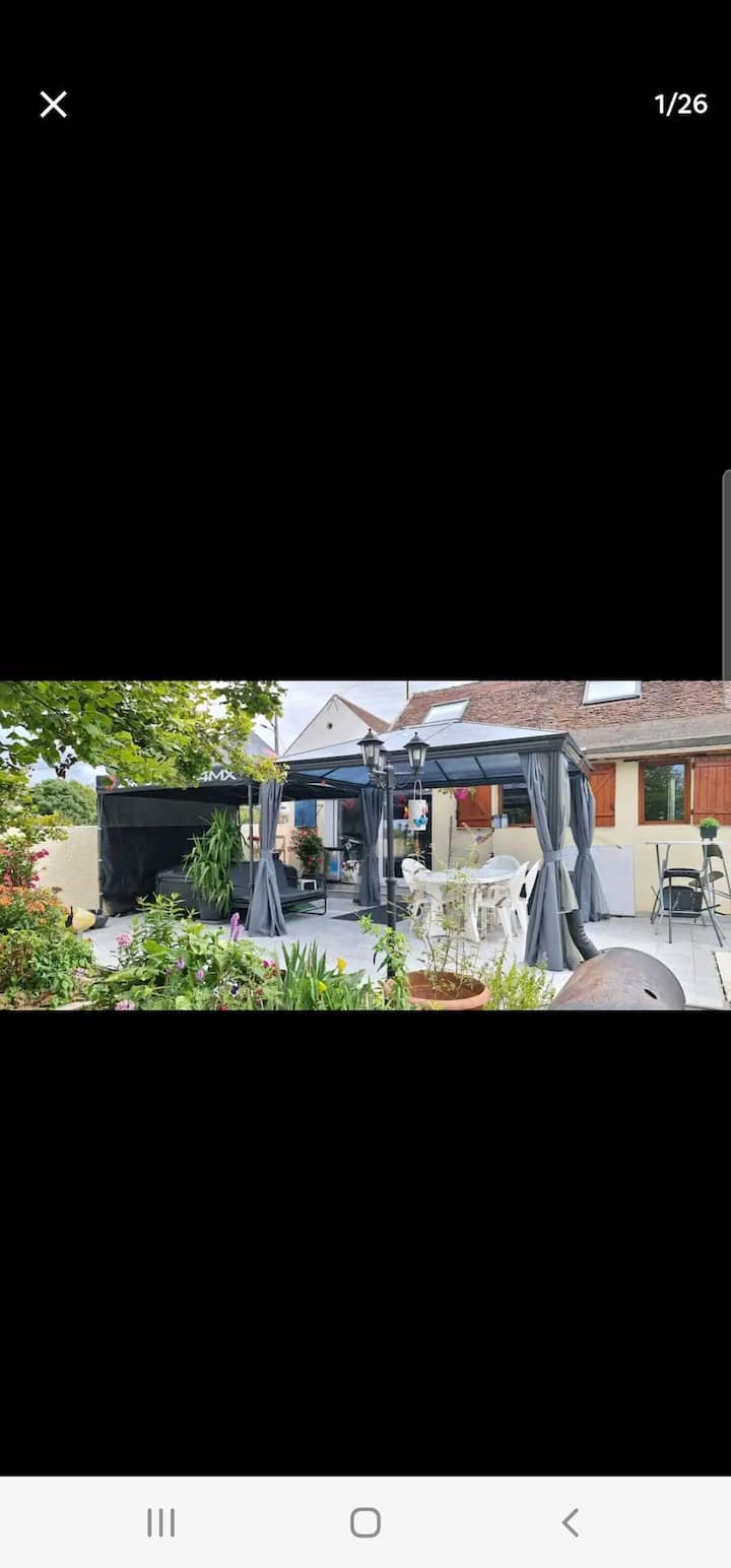 Maison Jardin/barbecue à 1h De Paris 12pers - Sens