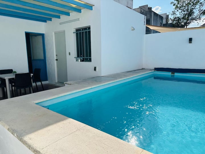 Casa Santorini -3 Habitaciones A/c -Alberca - Mérida