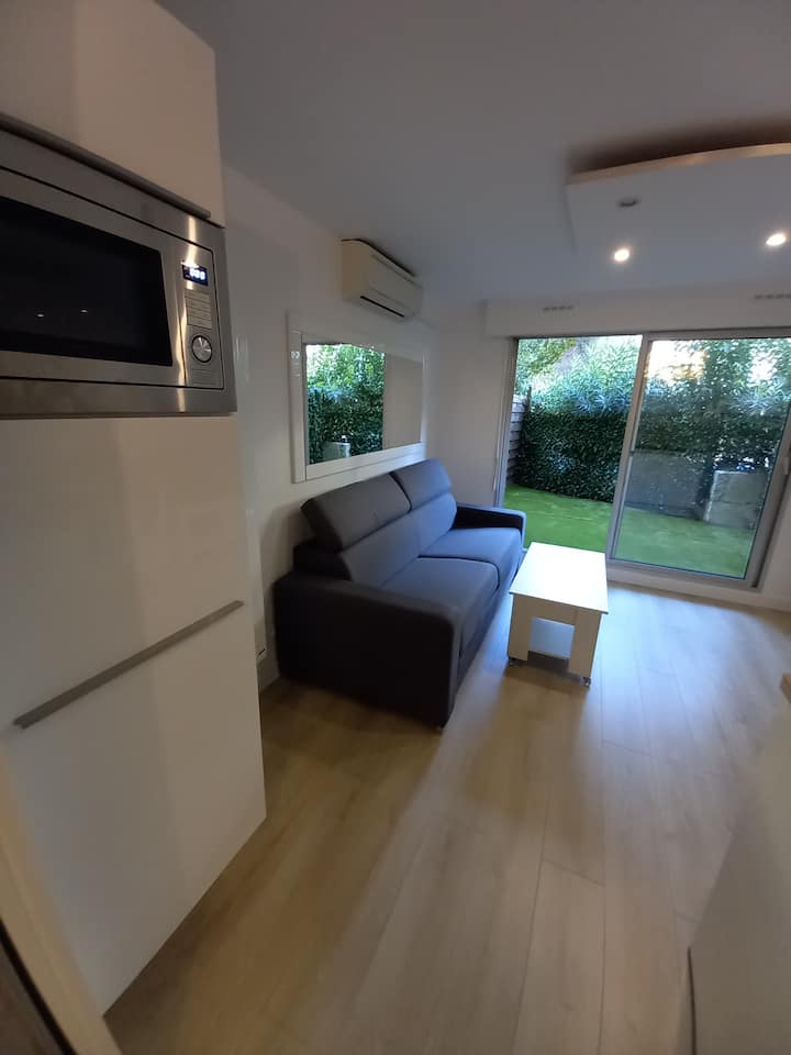 Studio Climatisé Dans Résidence Avec Piscine. - Cagnes-sur-Mer