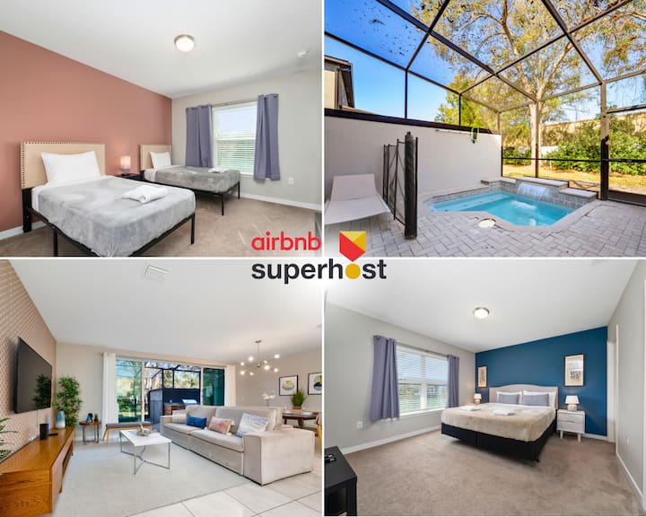 Cozy 4bd Retreat W/ Pool & Bbq Near Disney Magic! - Kissimmee, FL