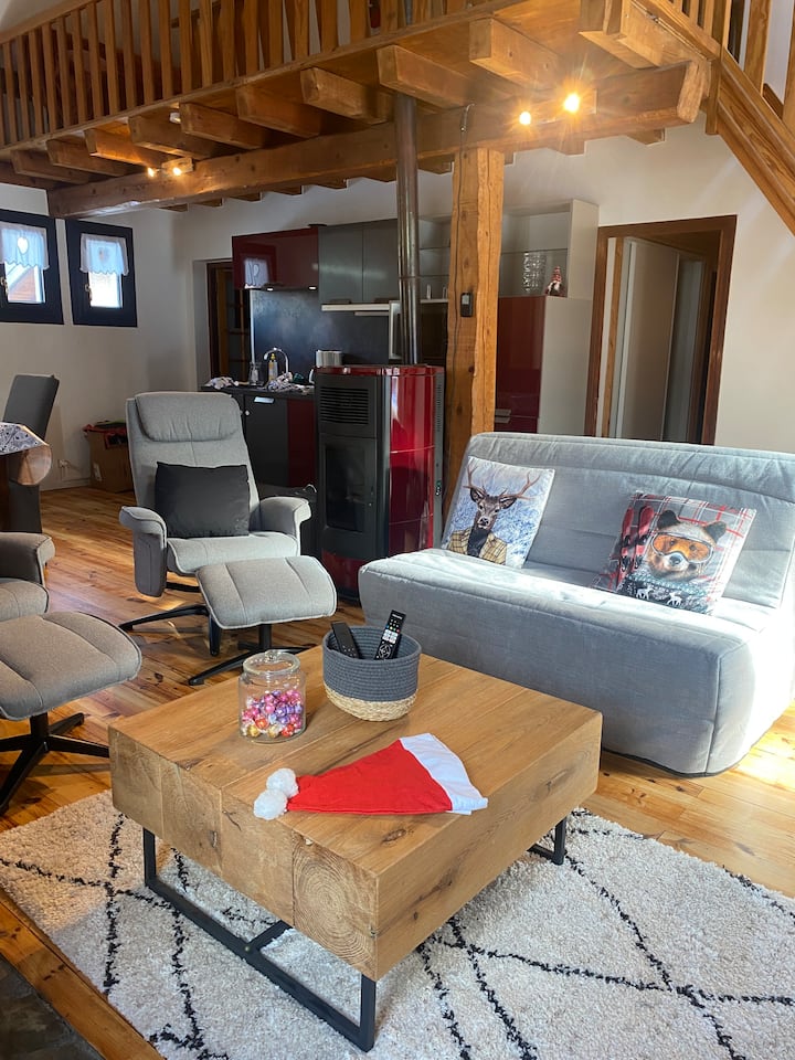 Chalet Cosy Vue Montagne Proche Ski - Saint-Léger-les-Mélèzes
