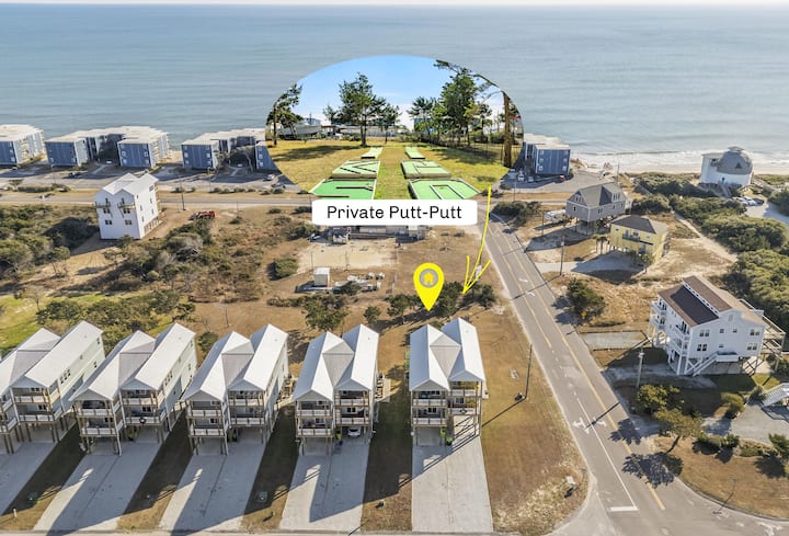 Family Fun By The Sea | Putt-putt + Beach Gear - North Topsail Beach, NC