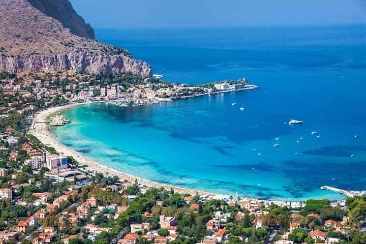 Appartamento A Mondello Vicino La Spiaggia-gruppi - Palerme
