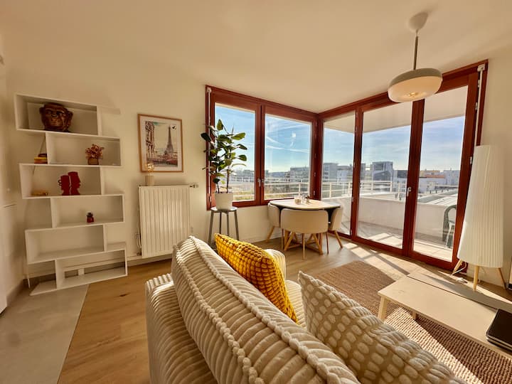 Le Toit De Paris Appart Cosy Vue Sur Le Sacré-cœur - Saint-Denis, France