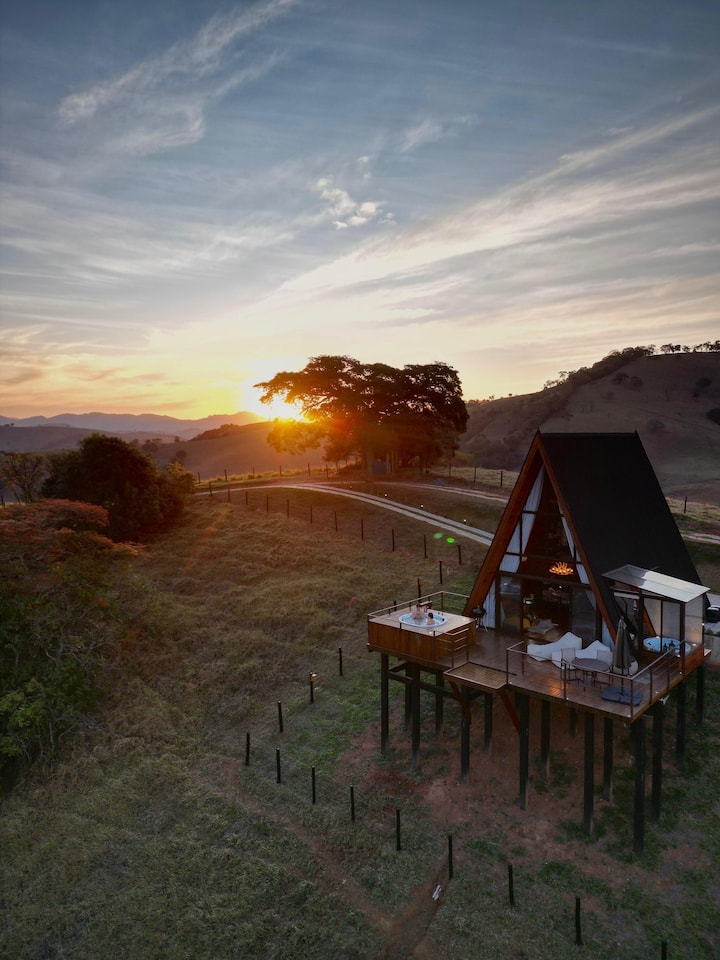 Cabana A-frame Com Hidro E Vista Panorâmica - Brazil
