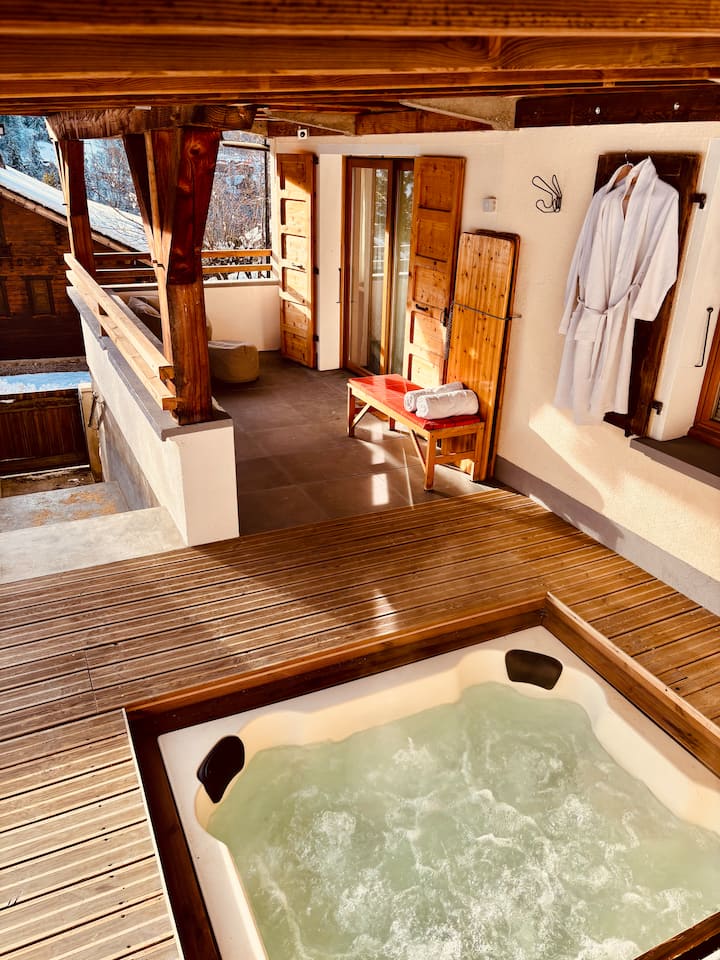 4-person Apartment With Private Hot Tub And Garden - Morzine