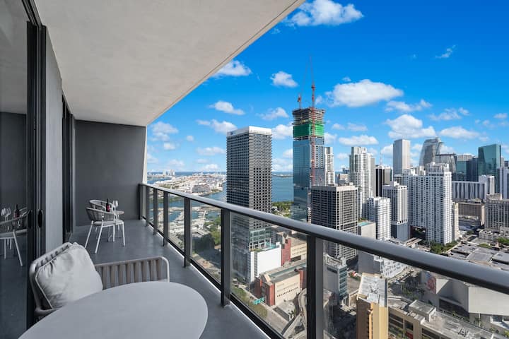 New Luxury Dwntwn Miami 1b/1b Unit, Near Kaseya - Miami, FL