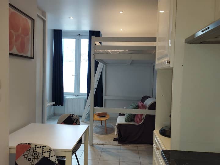 "Le Grange Blanche" : Studio Cocooning 2 Personnes - Bron