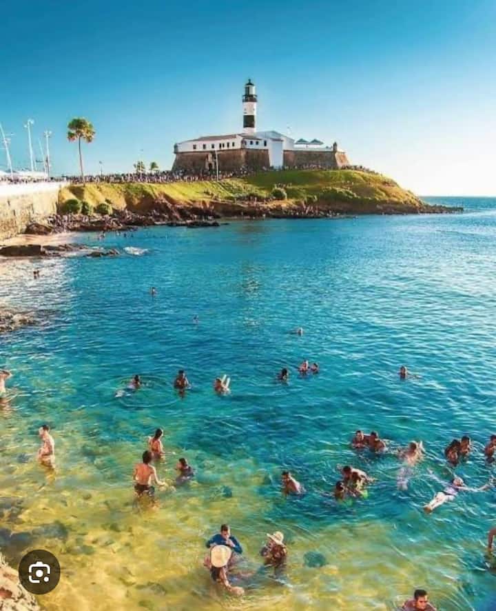 Apto. Completo, Rooftop, Acad, Lavanderia, Garagem - バイーア州